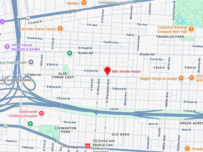16. b&k smoke house map