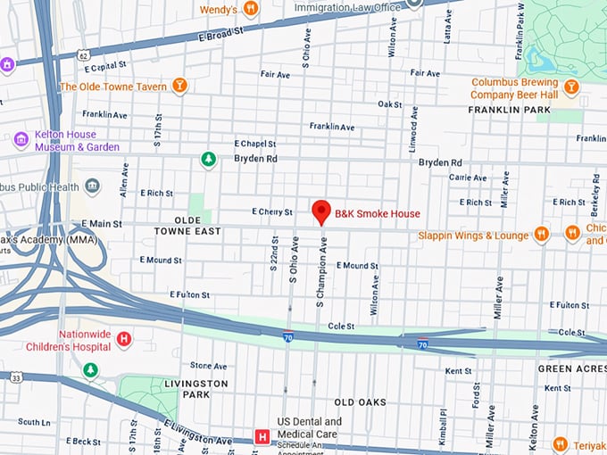 16. b&k smoke house map
