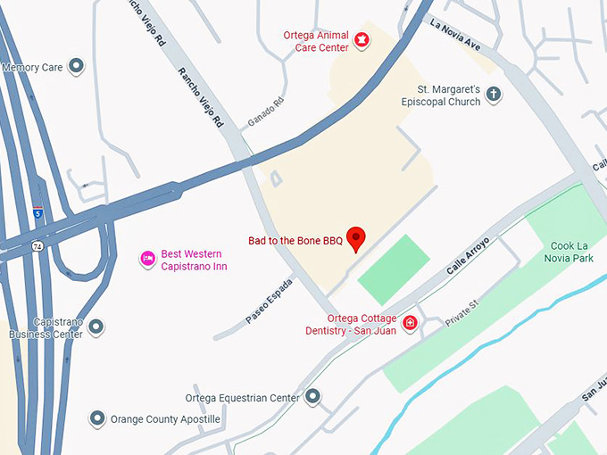bad to the bone bbq map