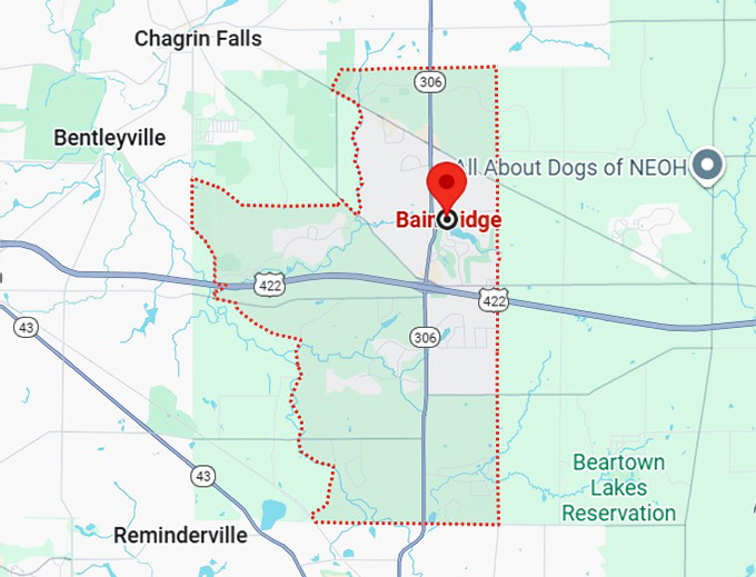 16. bainbridge, oh map