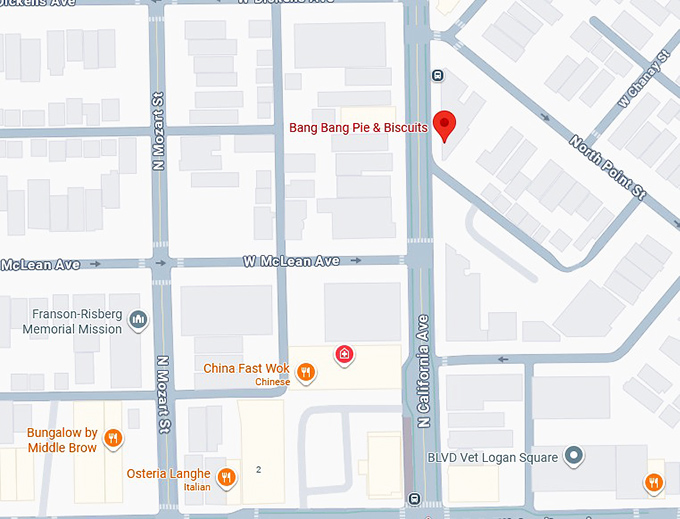 16. bang bang pie & biscuits map