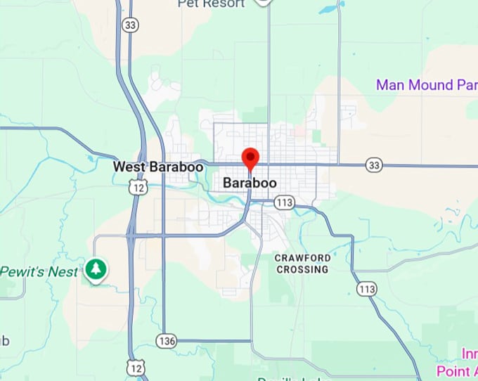 baraboo map