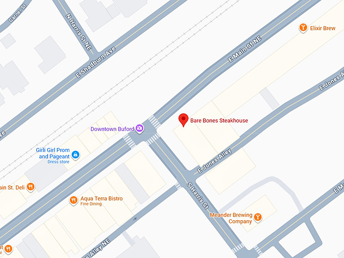 16. bare bones steakhouse map