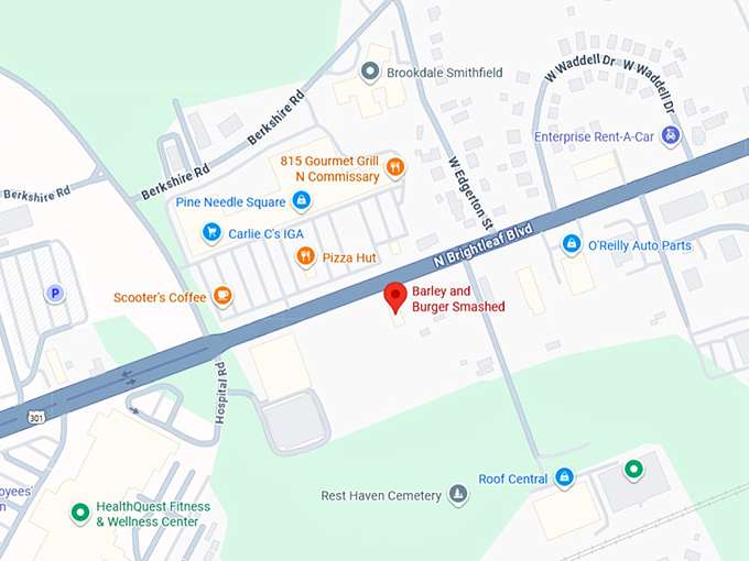 16. barley and burger smashed map