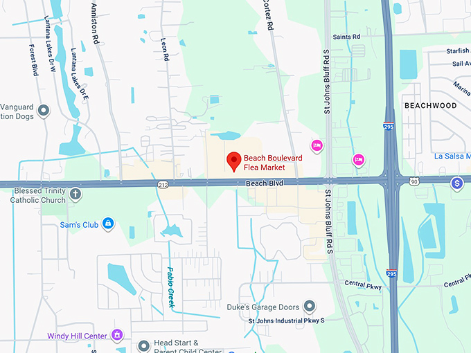 16. beach blvd flea market map
