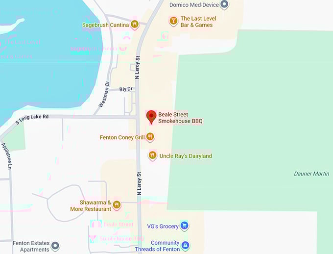 16. beale street smokehouse bbq map