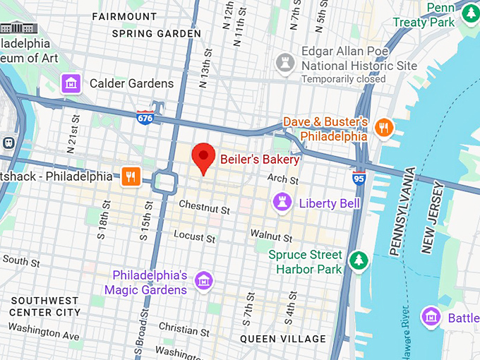 16. beiler's bakery map