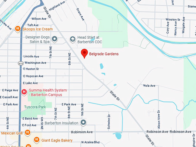 16. belgrade gardens map