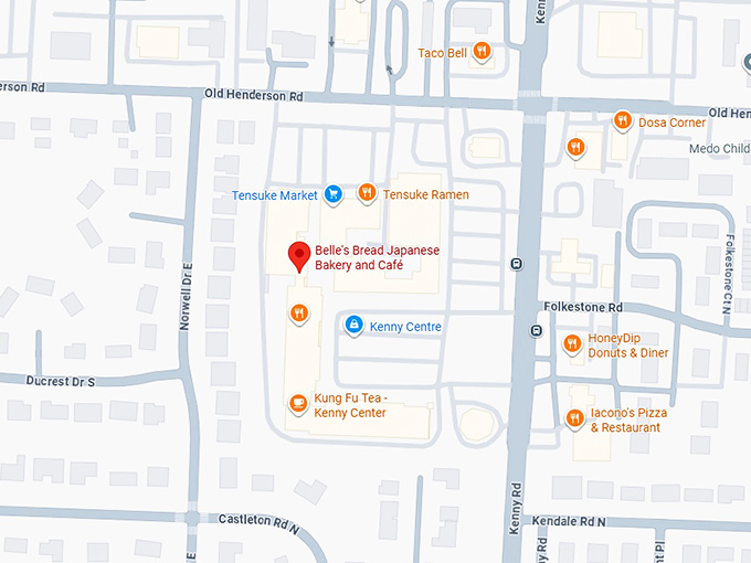 16. belle's bread japanese bakery and cafe map