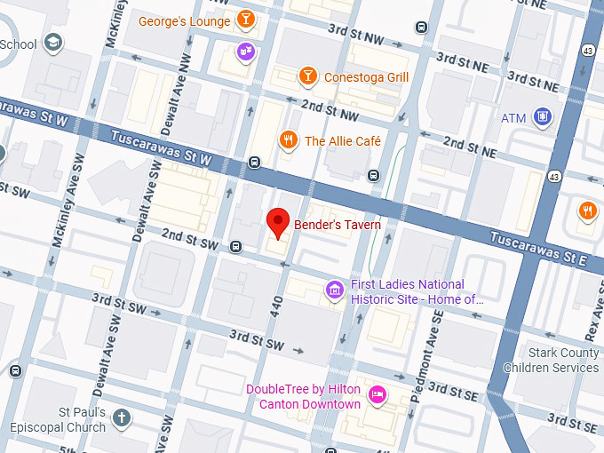 16. bender's tavern map