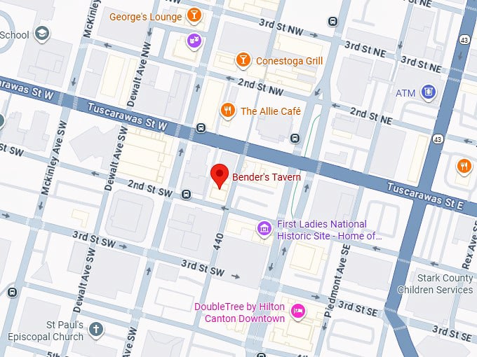 16. bender's tavern map