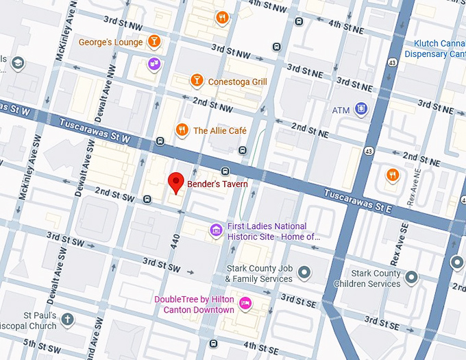 16. bender's tavern map