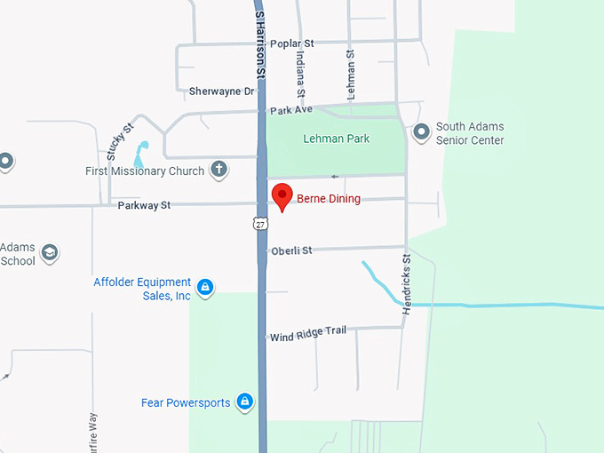 16. berne dining map