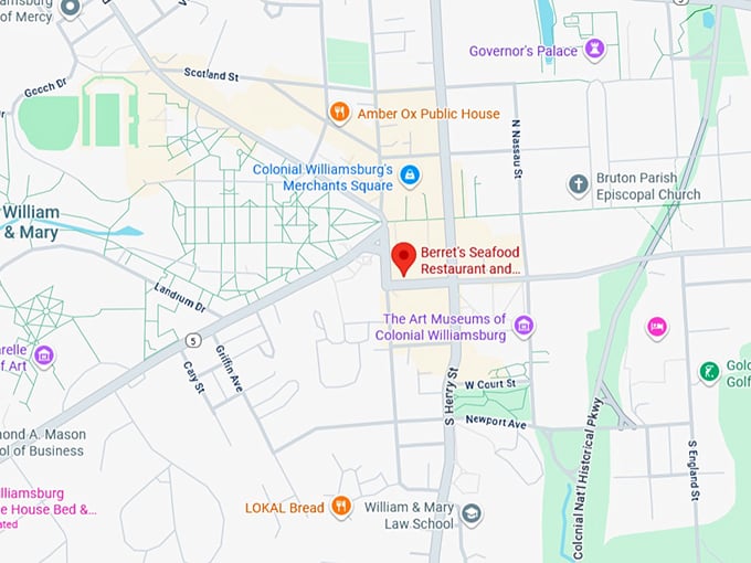 16. berret's seafood restaurant and taphouse grill map