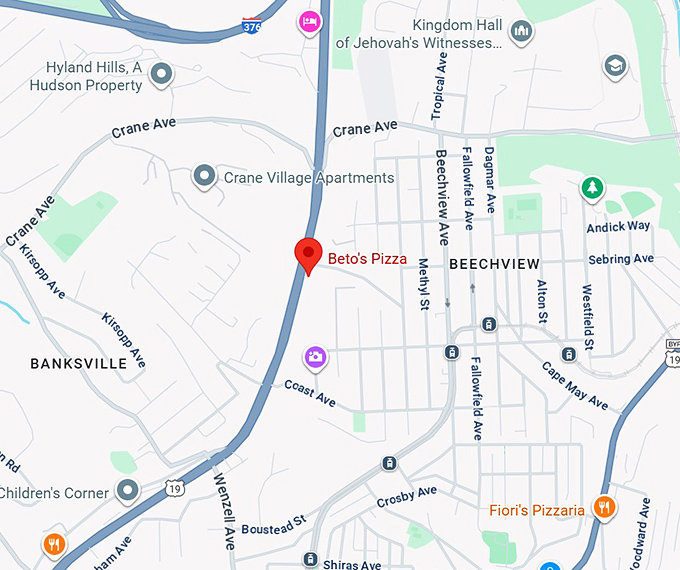 16. beto's pizza map