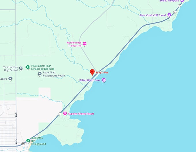 16. betty's pies map