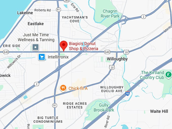 16. biagio&rsquo;s donut shop & pizzeria map