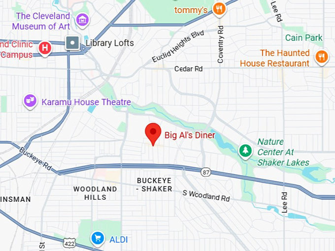 16. big al's diner map