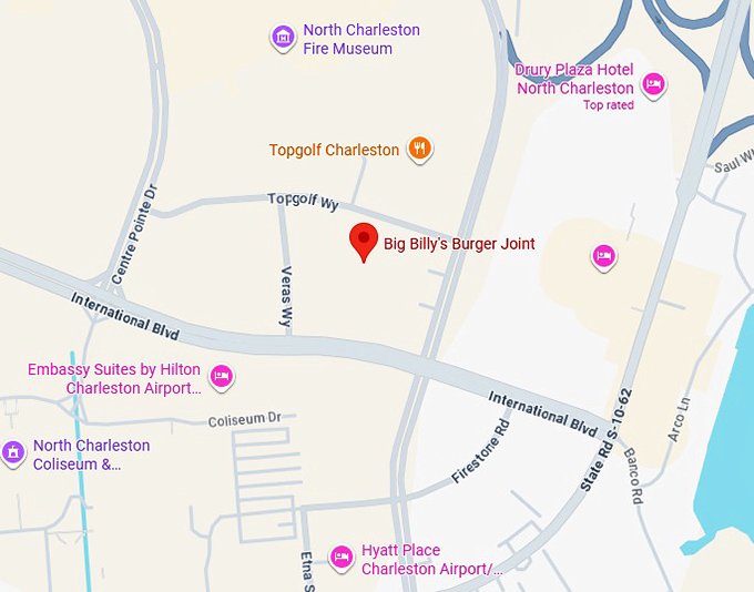 16. big billy's burger joint map