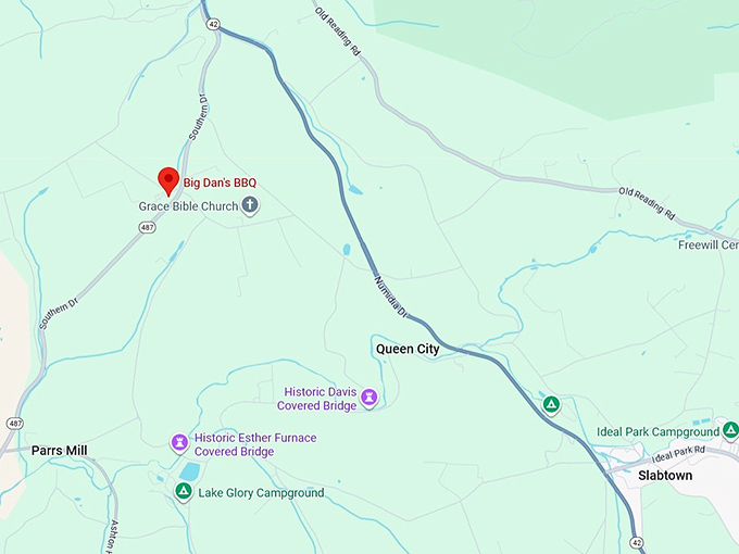 16. big dan's bbq map