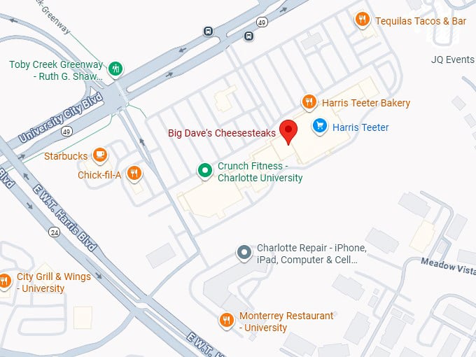 16. big dave's cheesesteaks map