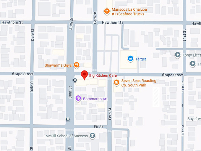 16. big kitchen caf&eacute; map