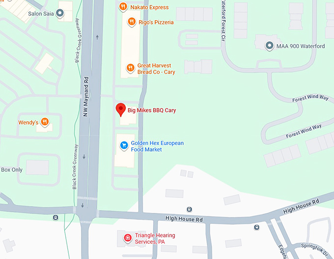 16. big mike&rsquo;s bbq map