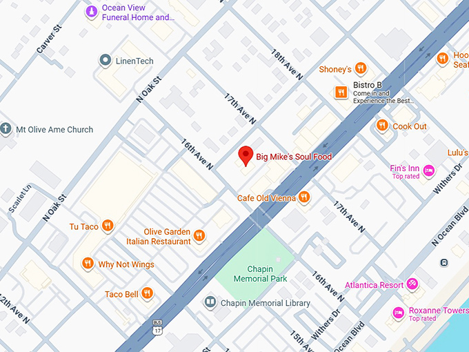 16. big mike's soul food map