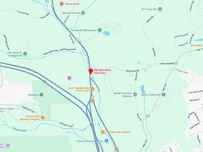 16. big papa's brick oven pizza map