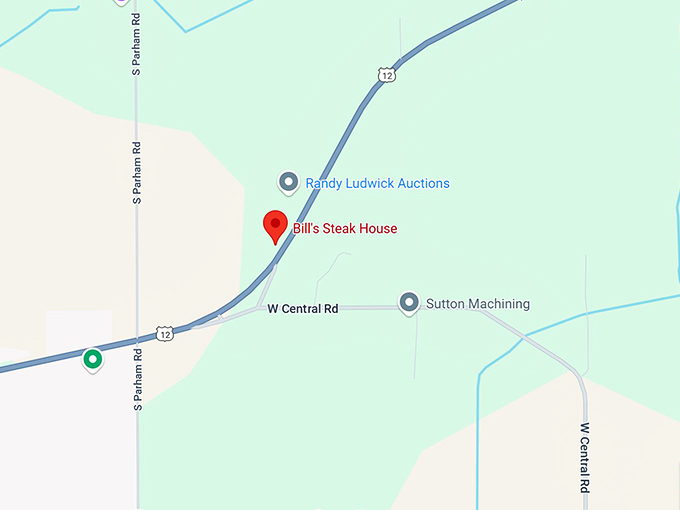 16. bill&rsquo;s steak house map