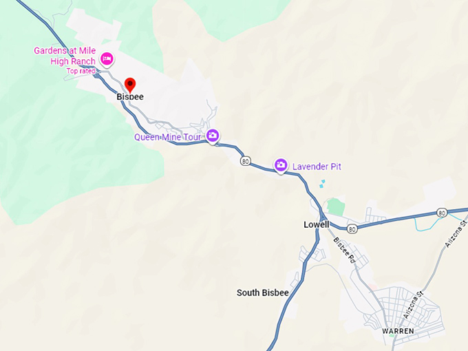 16. bisbee map