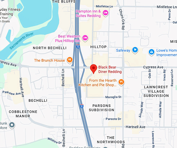 16. black bear diner redding map