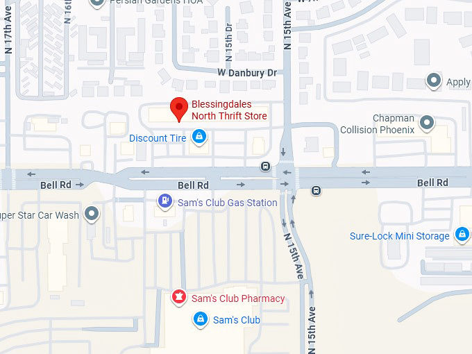 16. blessingdales north thrift store map