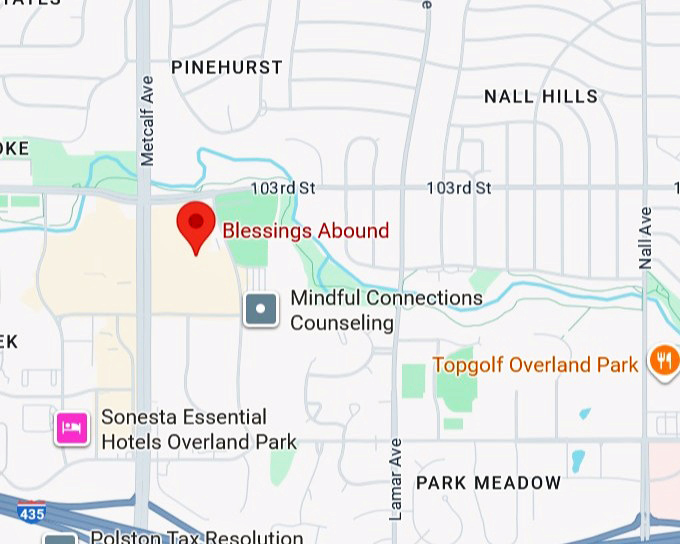 16. blessings abound thrift store map