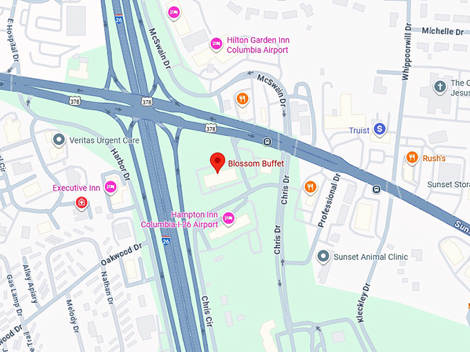 16. blossom buffet map