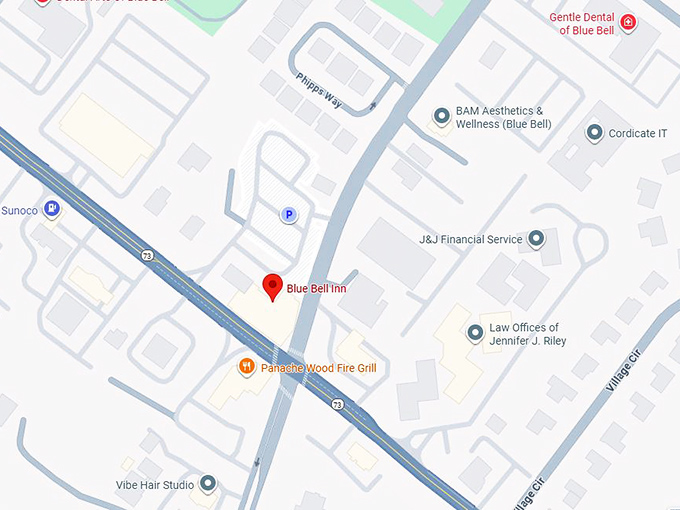 16. blue bell inn map