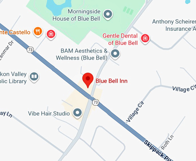 16. blue bell inn map