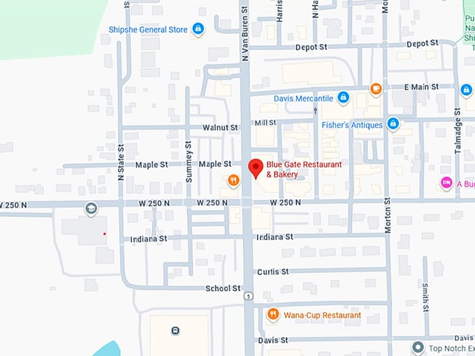 16. blue gate restaurant & bakery map