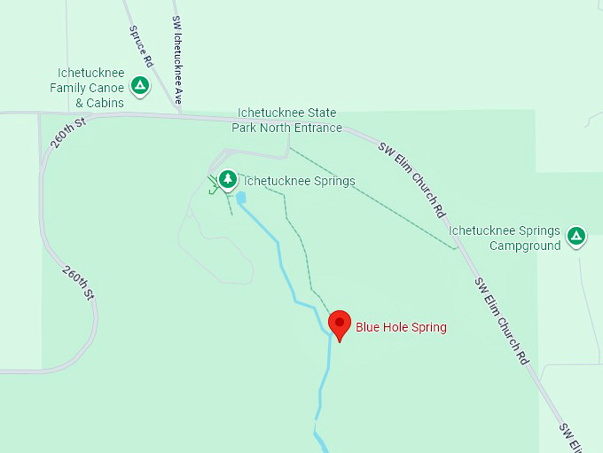 16. blue hole spring map