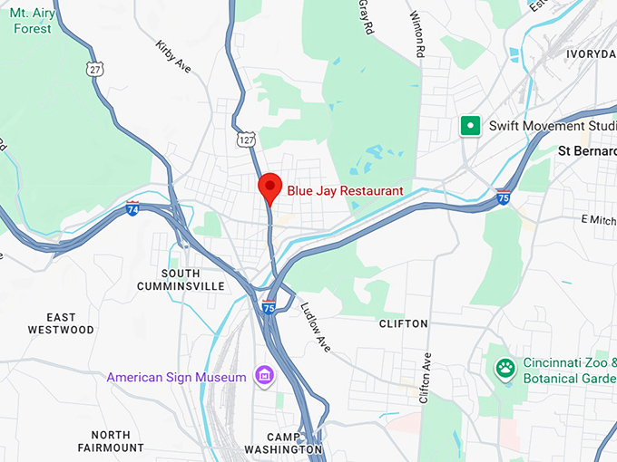 16. blue jay restaurant map