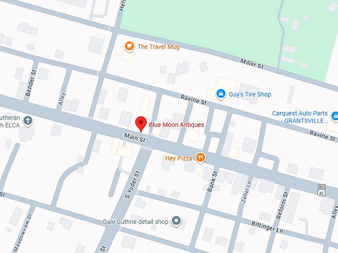 16. blue moon antiques map