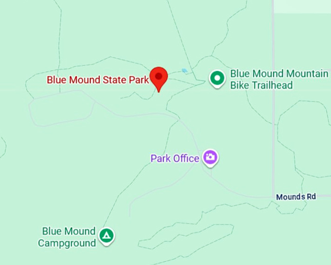 16. blue mound state park map