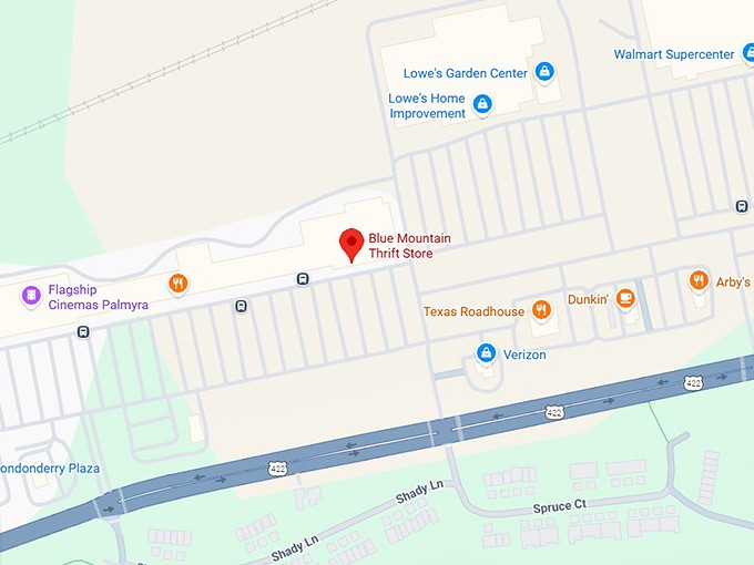 16. blue mountain thrift store map