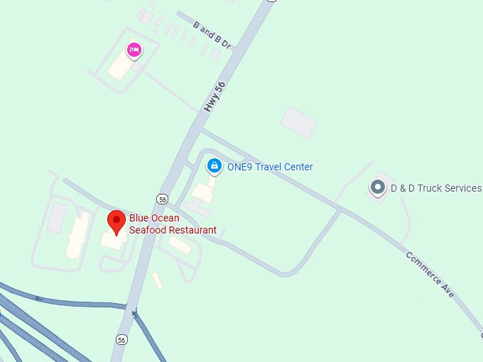 16. blue ocean seafood restaurant map