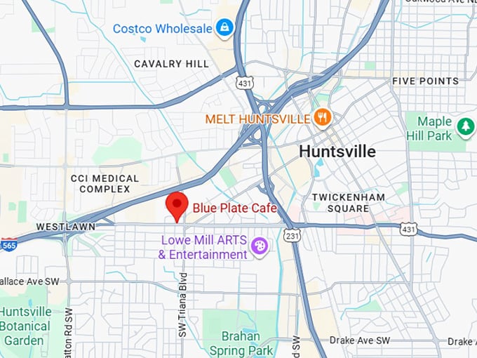 16. blue plate cafe map