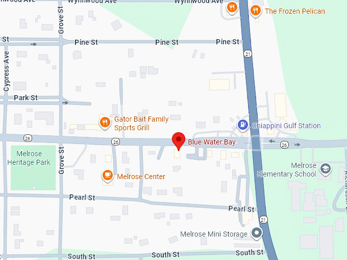 16. blue water bay map