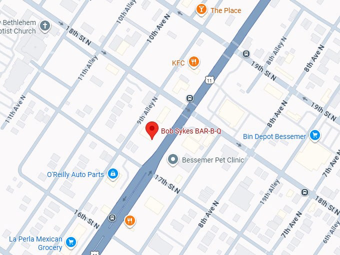 16. bob sykes bar b q map