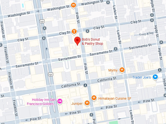 16. bob's donut & pastry shop map