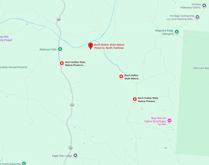 16. boch hollow state nature preserve map
