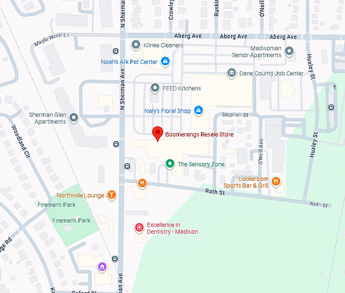 16. boomerangs resale store map